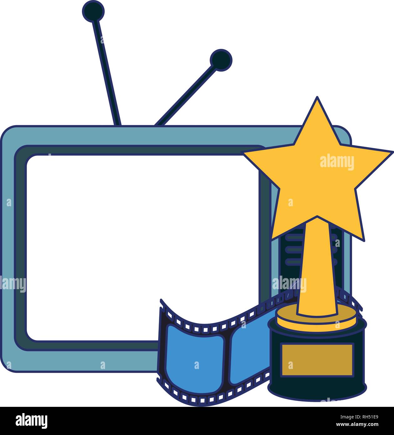 Tv award Stock Vector Images - Alamy