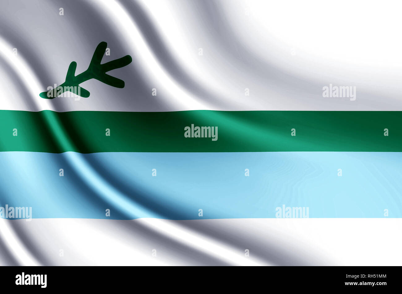 Labrador modern and realistic closeup 3D flag illustration. Perfect for ...