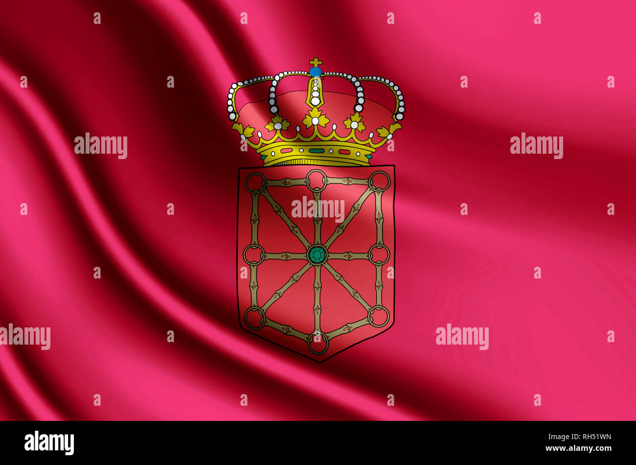 Navarro modern and realistic closeup 3D flag illustration. Perfect for ...