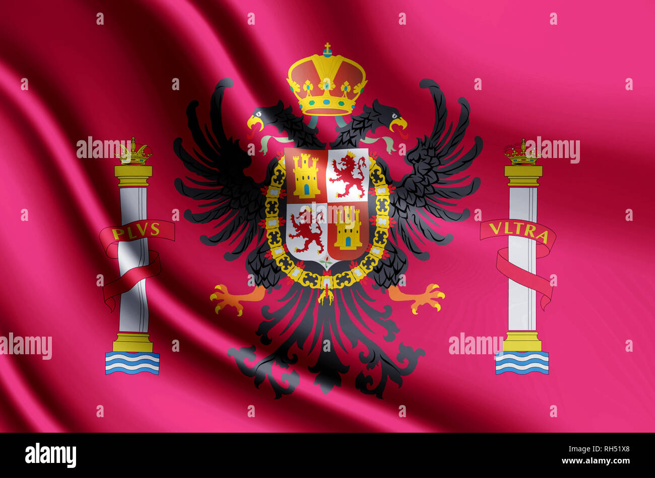 Toledo modern and realistic closeup 3D flag illustration. Perfect for ...