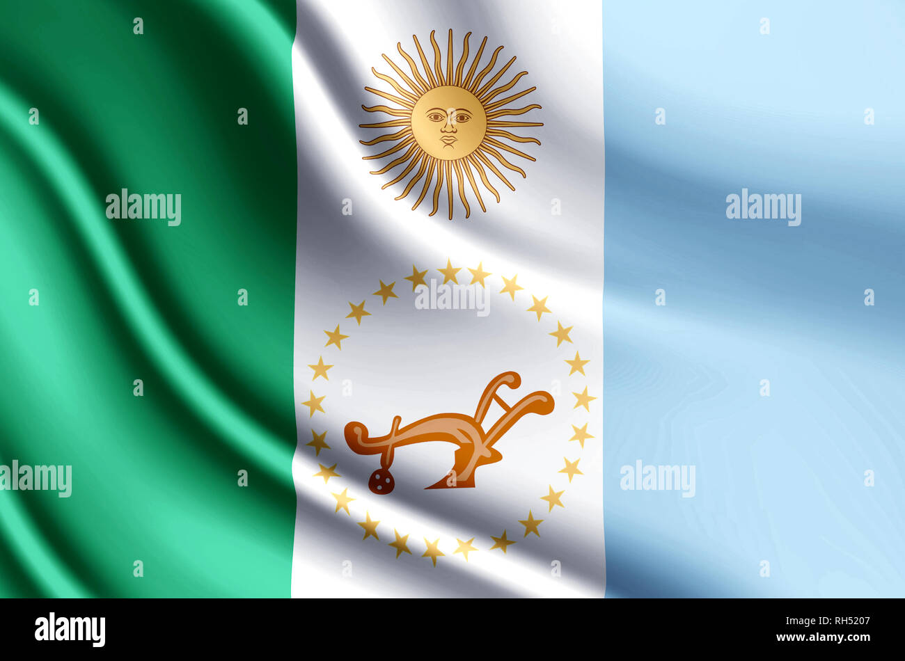 Chaco modern and realistic closeup 3D flag illustration. Perfect for ...