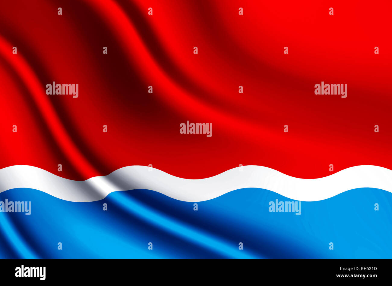 Amur modern and realistic closeup 3D flag illustration. Perfect for ...