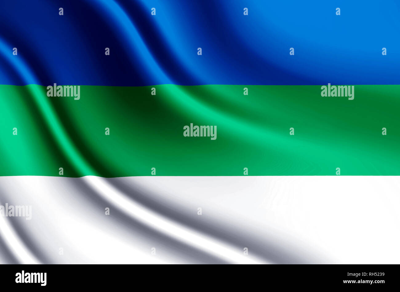 Komi modern and realistic closeup 3D flag illustration. Perfect for ...