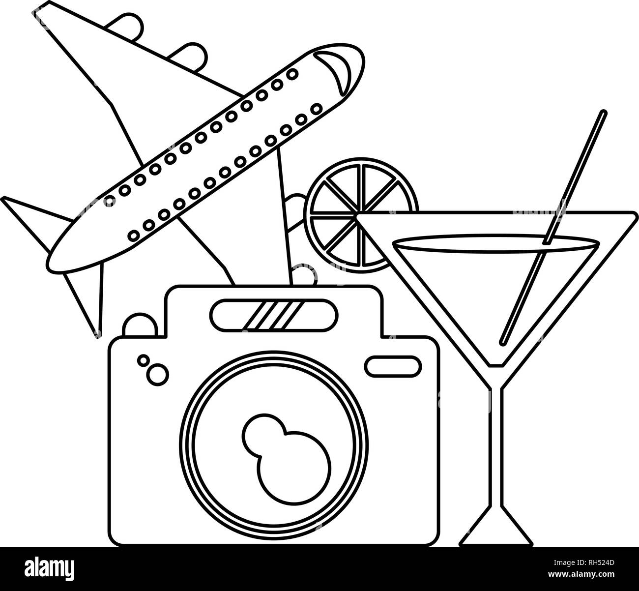 Travelling Clipart Black And White