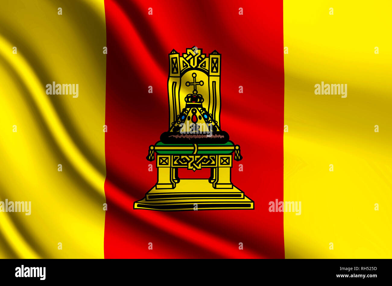 Tver modern and realistic closeup 3D flag illustration. Perfect for ...