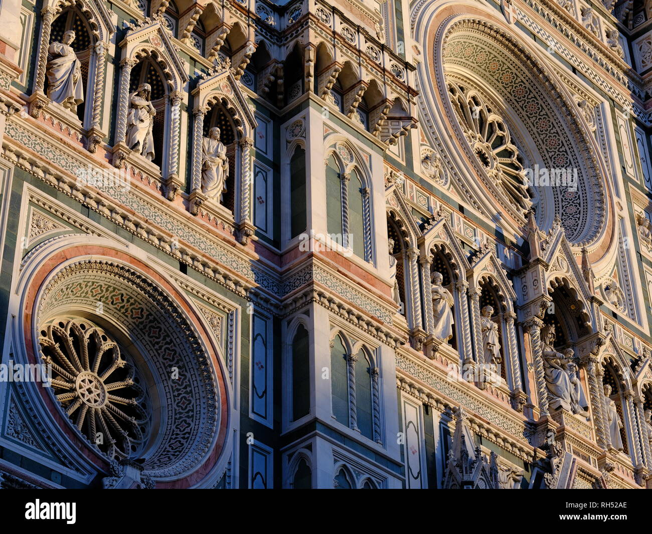 Florence Cathedral Duomo and rose window Florence Italy Europe Stock ...
