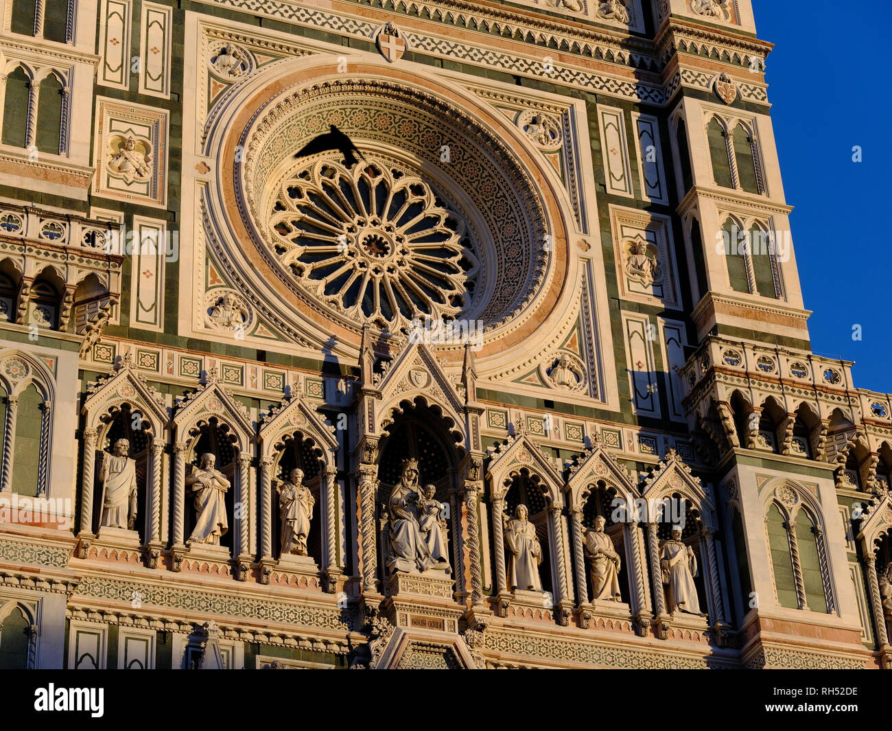Florence Cathedral Duomo and rose window Florence Italy Europe Stock ...