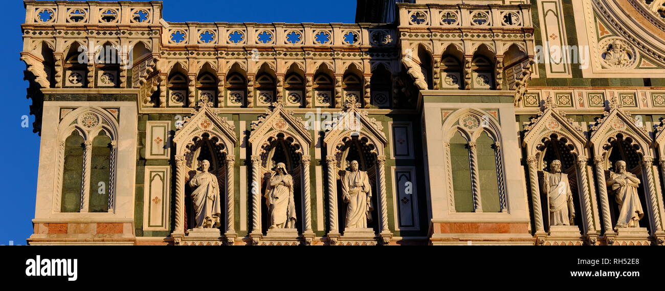 Florence Cathedral Duomo and rose window Florence Italy Europe Stock ...