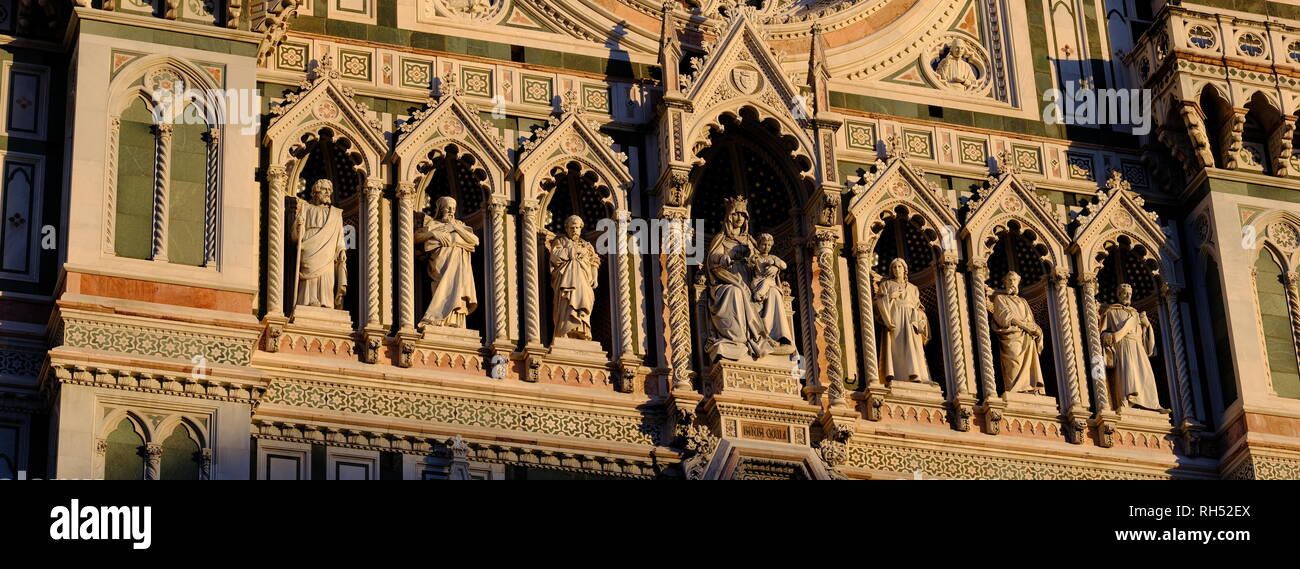 Florence Cathedral Duomo and rose window Florence Italy Europe Stock ...