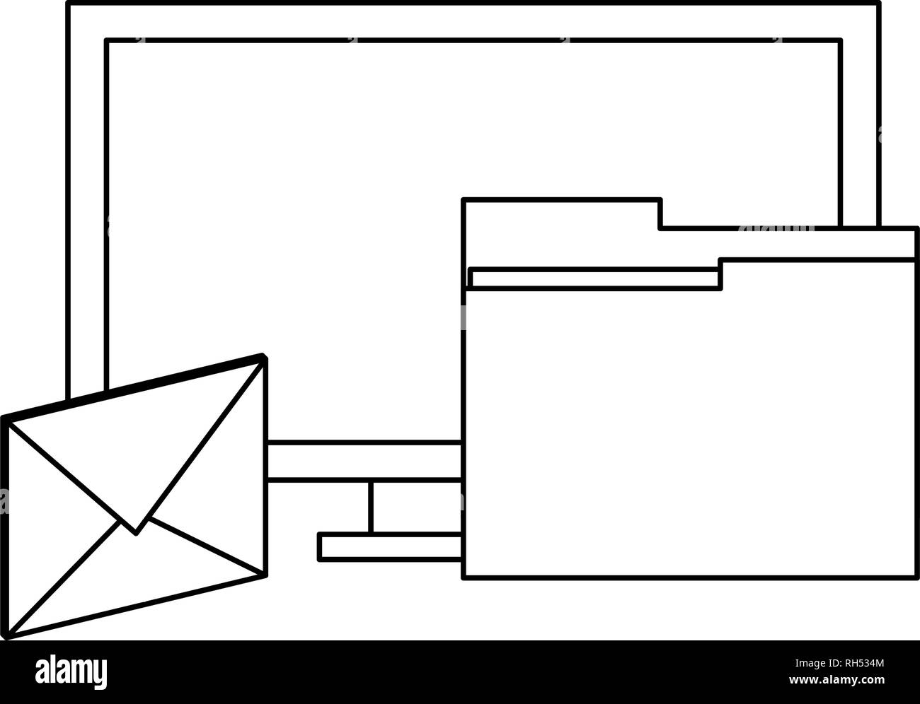Computer test screen Black and White Stock Photos & Images - Alamy