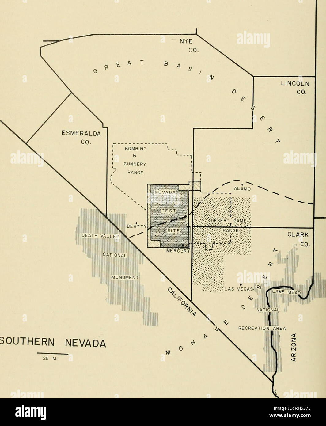 Nevada test site location hi-res stock photography and images - Alamy