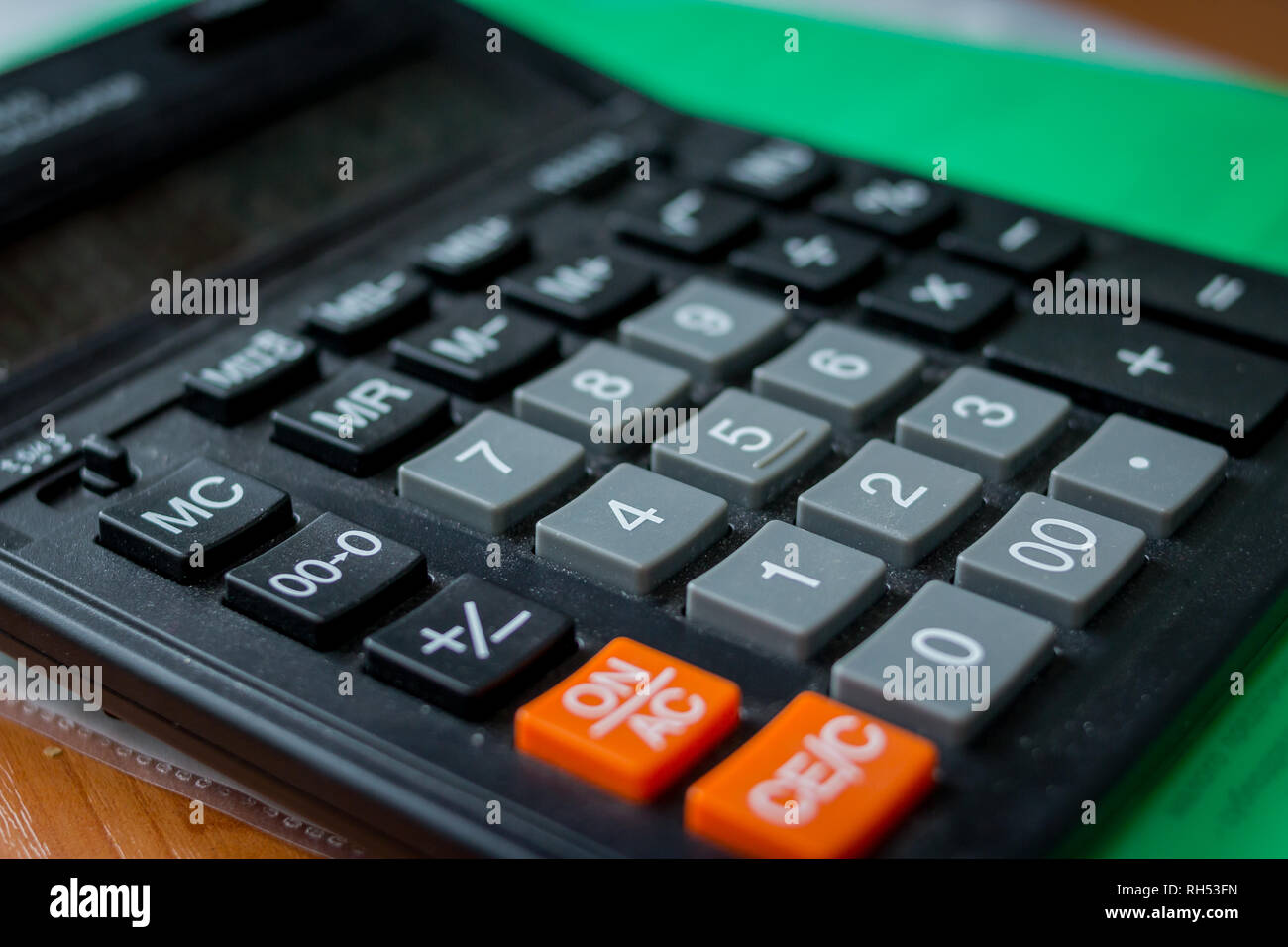 calculator isolated on white background, device for calculating the ...
