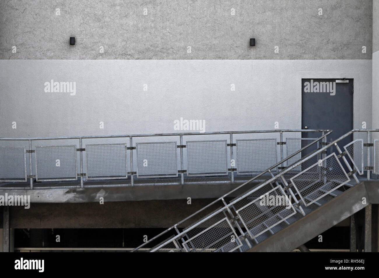 Back door and emergency exit at warehouse Stock Photo - Alamy