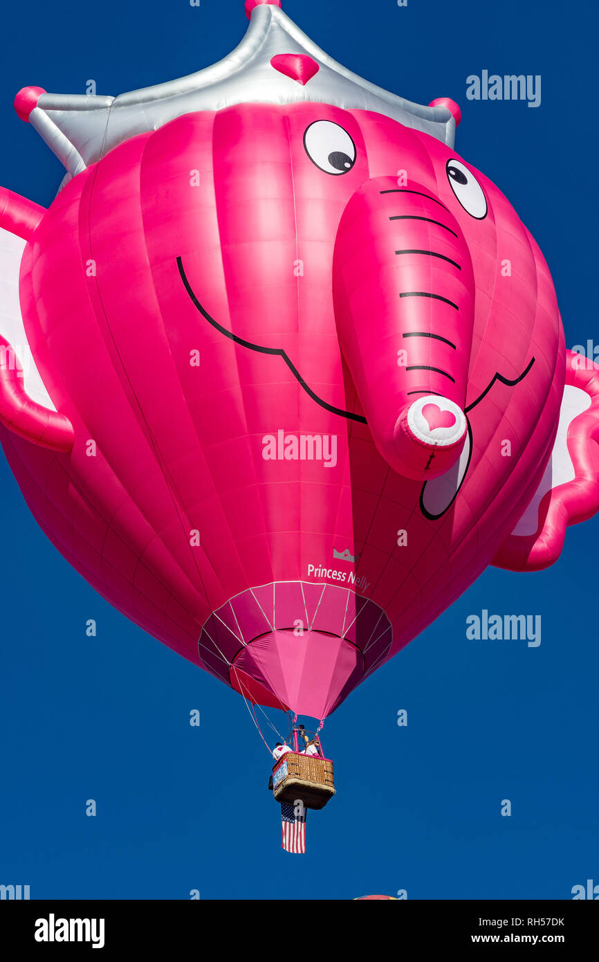 Pink Elephant Hot Air Balloon-2 Stock Photo - Alamy