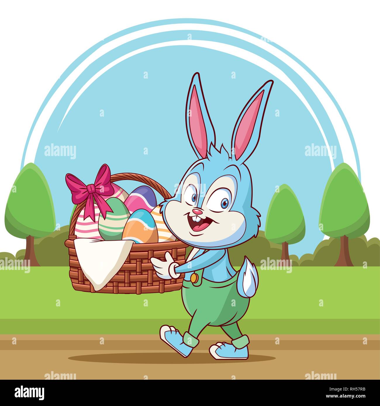 Happy easter cartoon Stock Vector Image & Art - Alamy