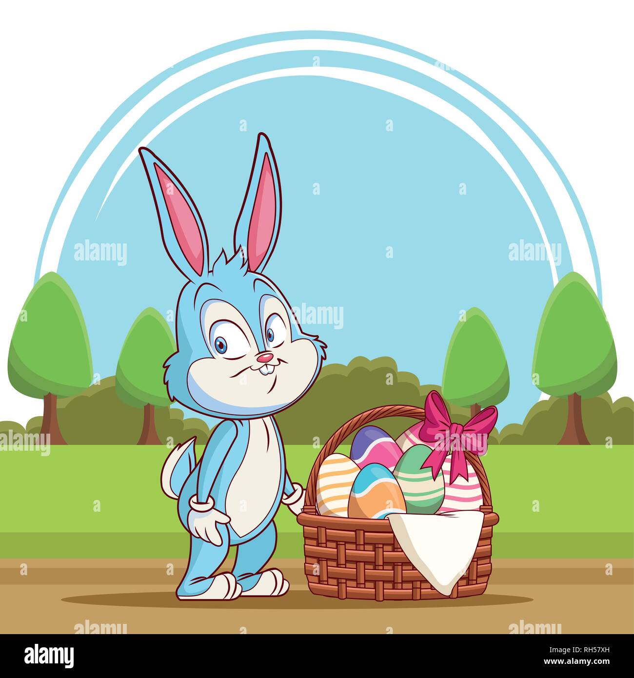 Happy easter cartoon Stock Vector Image & Art - Alamy