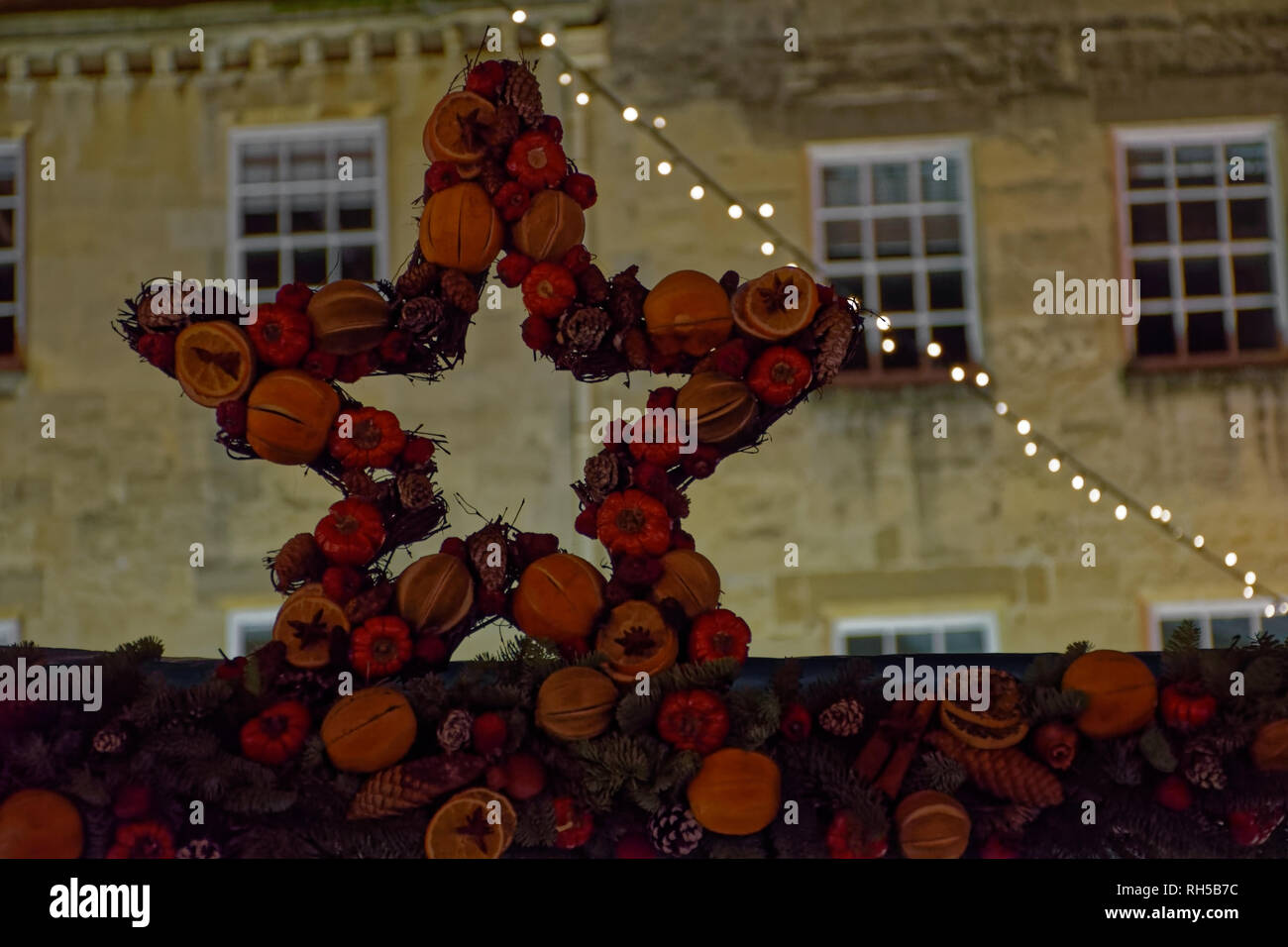 real life full size building avent calendar Stock Photo - Alamy