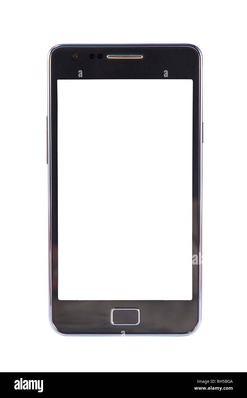 Mobile phone isolated on white Stock Photo - Alamy