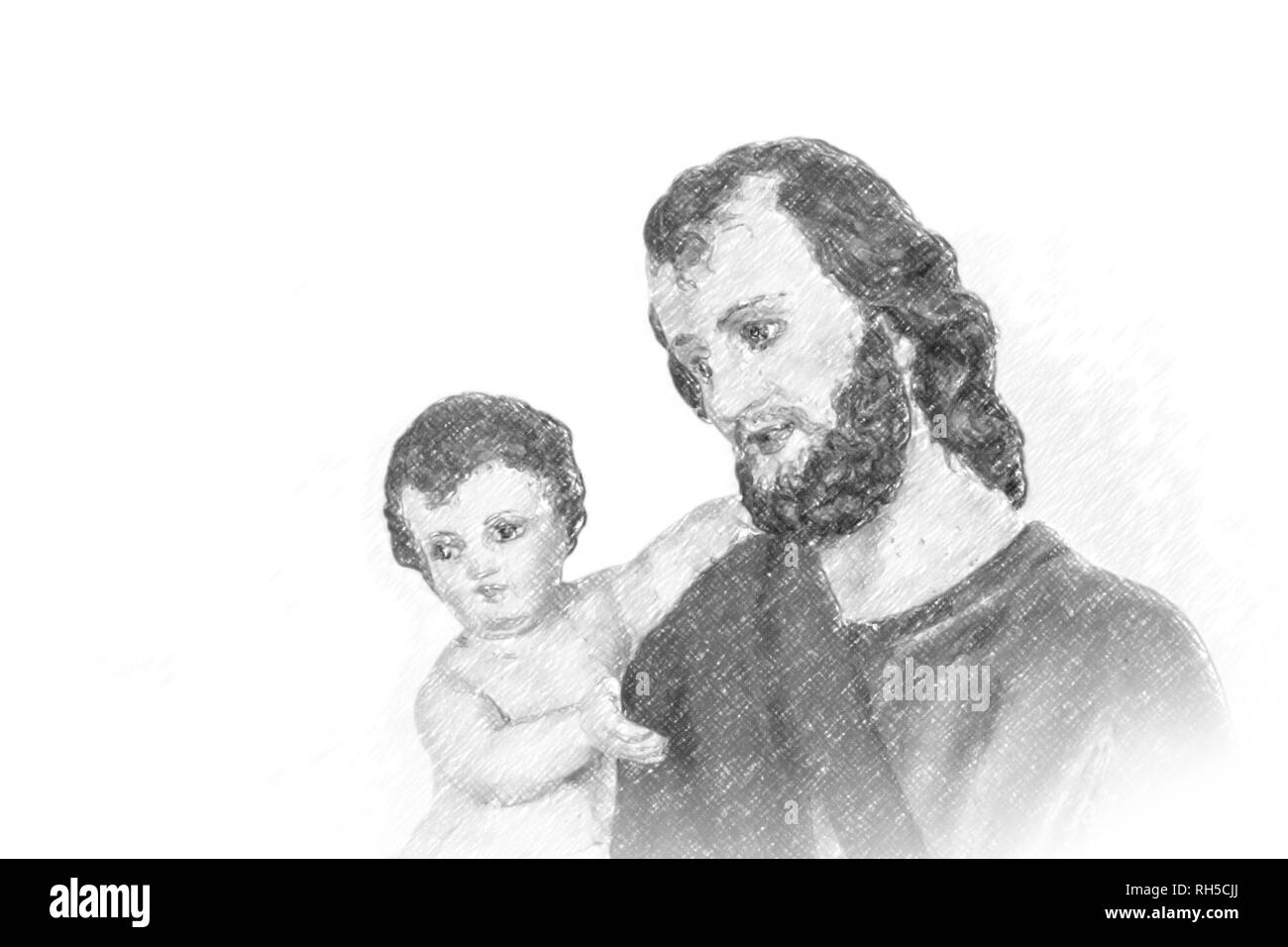 Baby worship Black and White Stock Photos & Images - Alamy