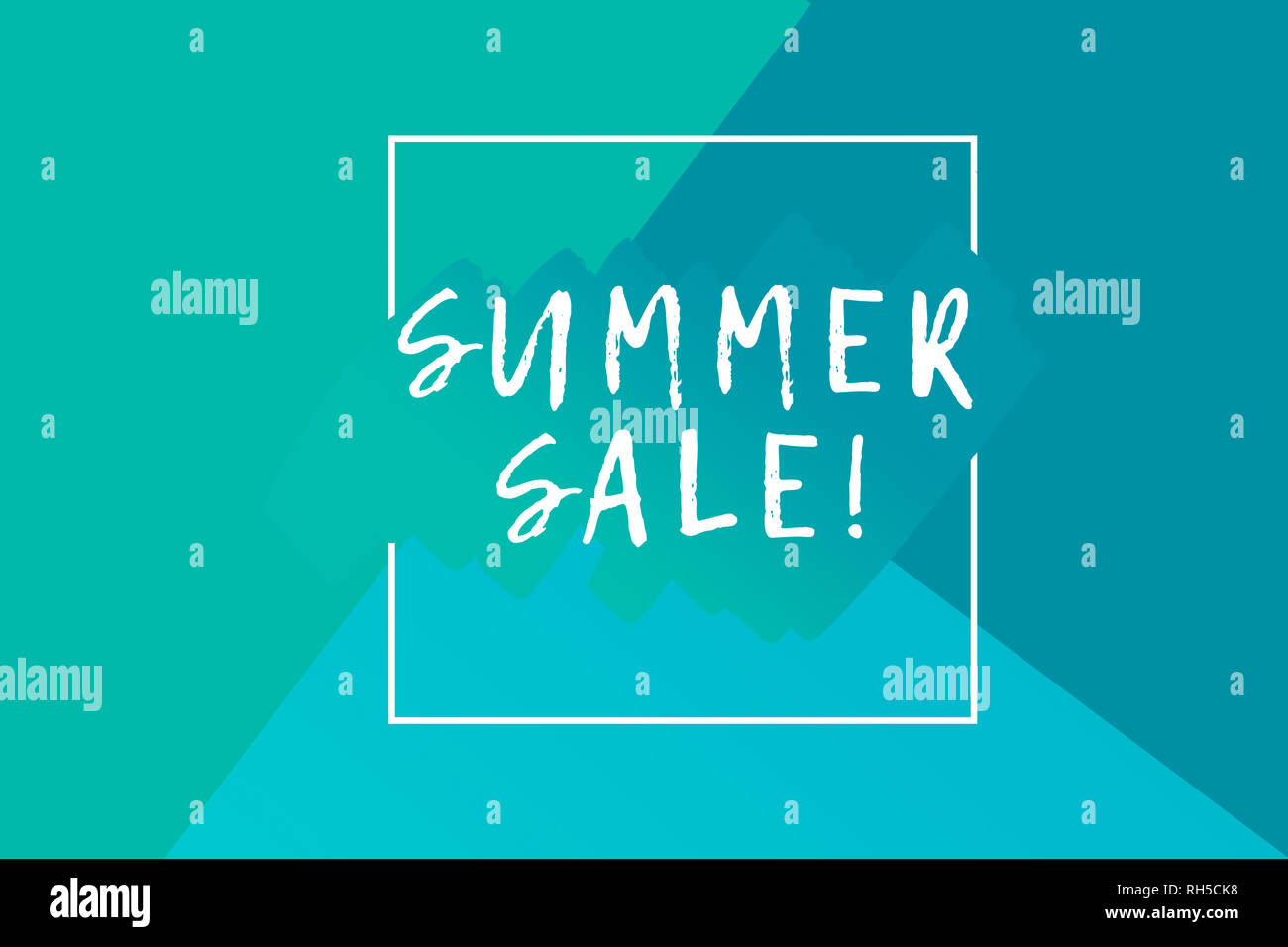 Summer sales banner template with text and modern background Stock ...