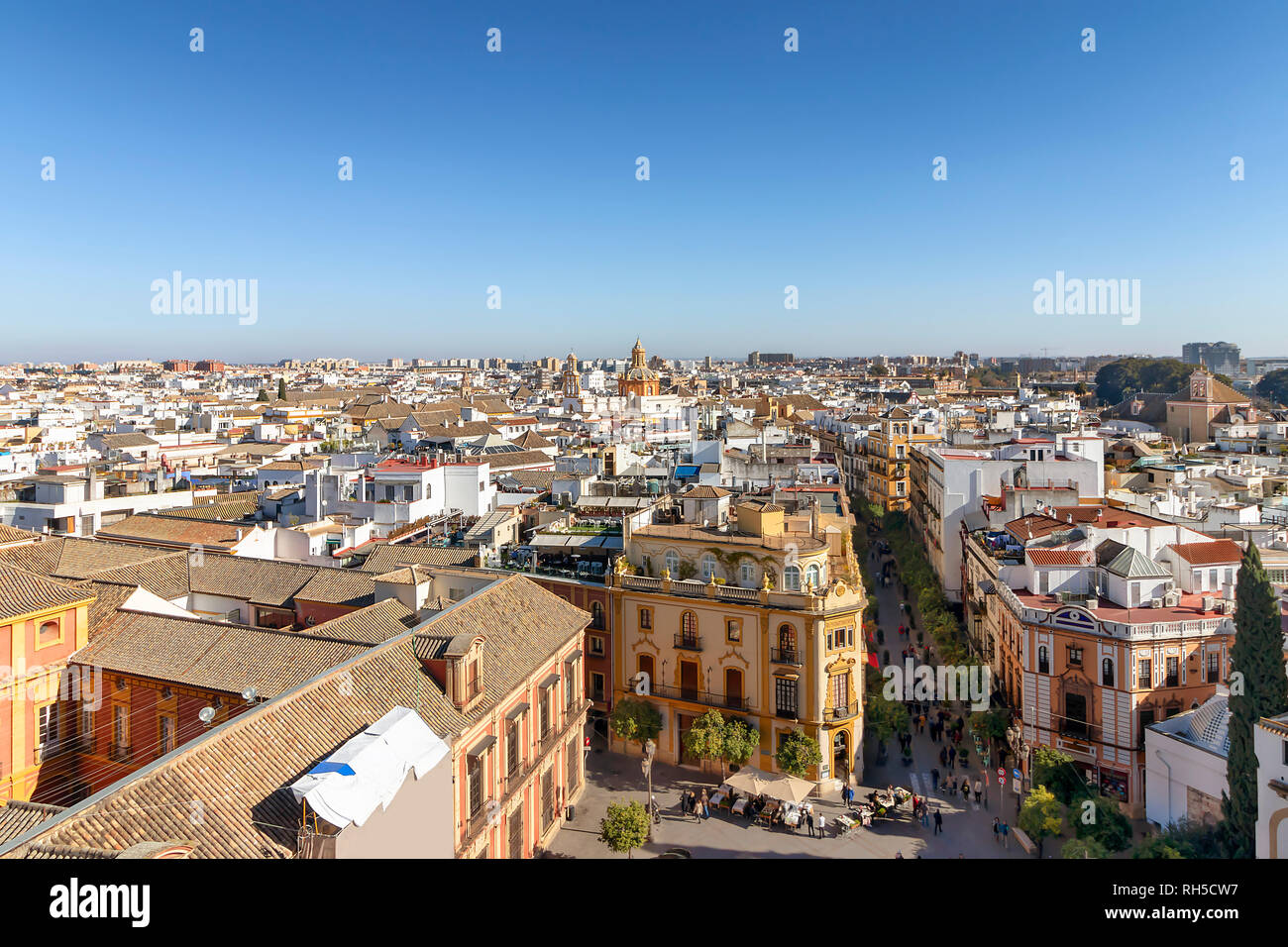 Aerial view of Seville, Andalusia, Spain, Europe Stock Photo - Alamy