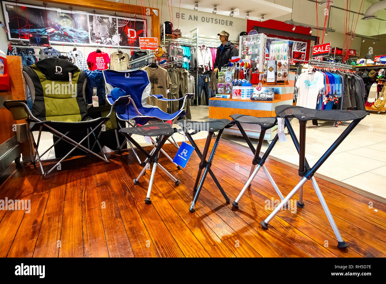 Johannesburg, South Africa - July 05 2011: Inside Interior of a Camping ...