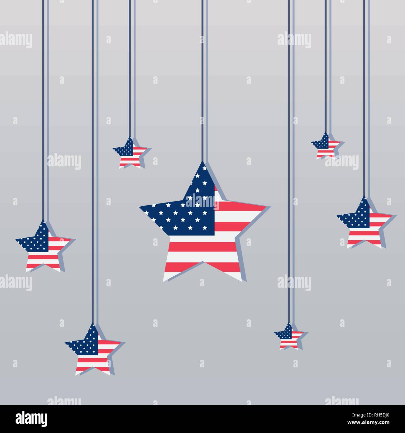 american flag star patriotic symbol vector illustration Stock Vector ...