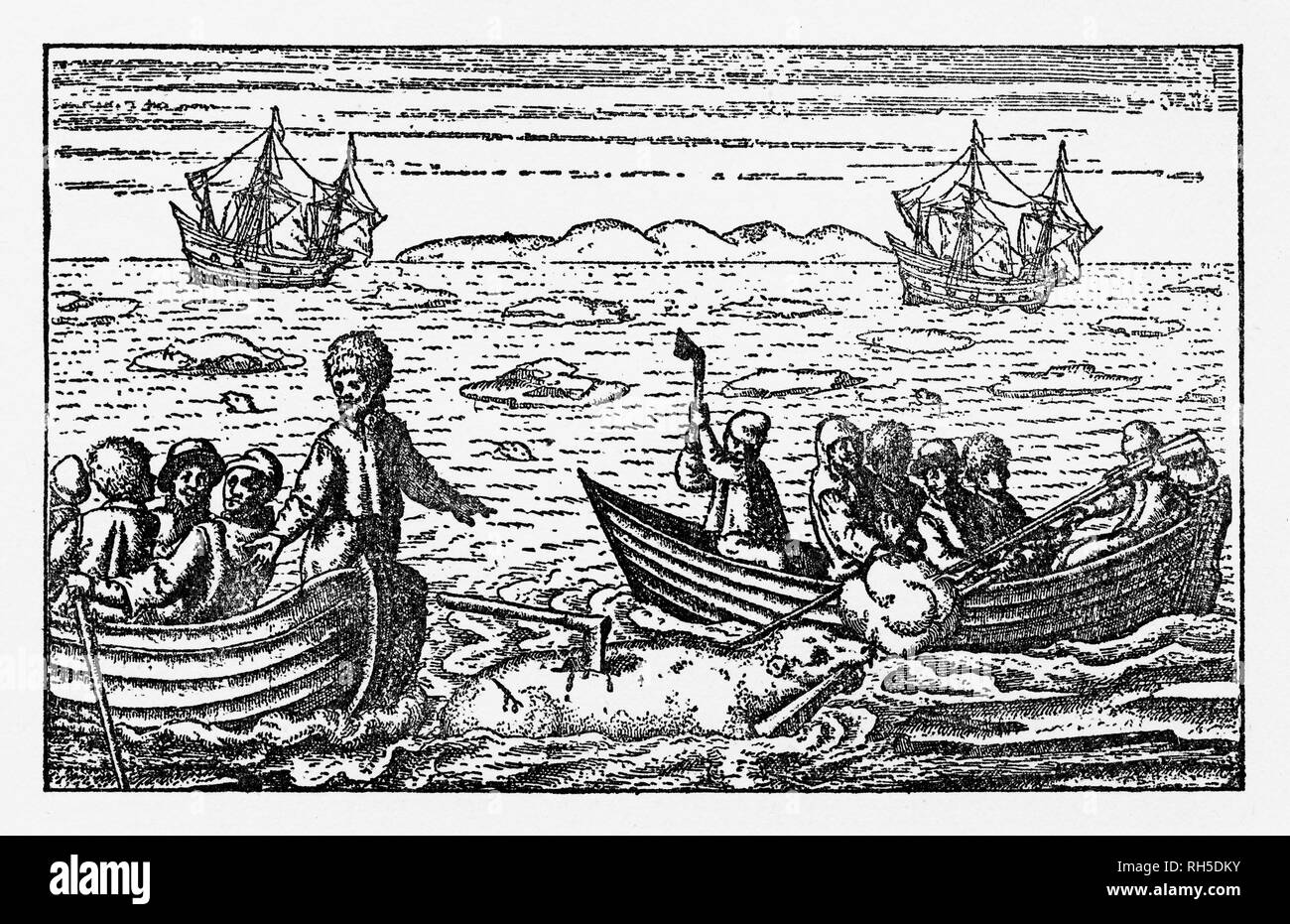 1600s ship Black and White Stock Photos & Images - Alamy
