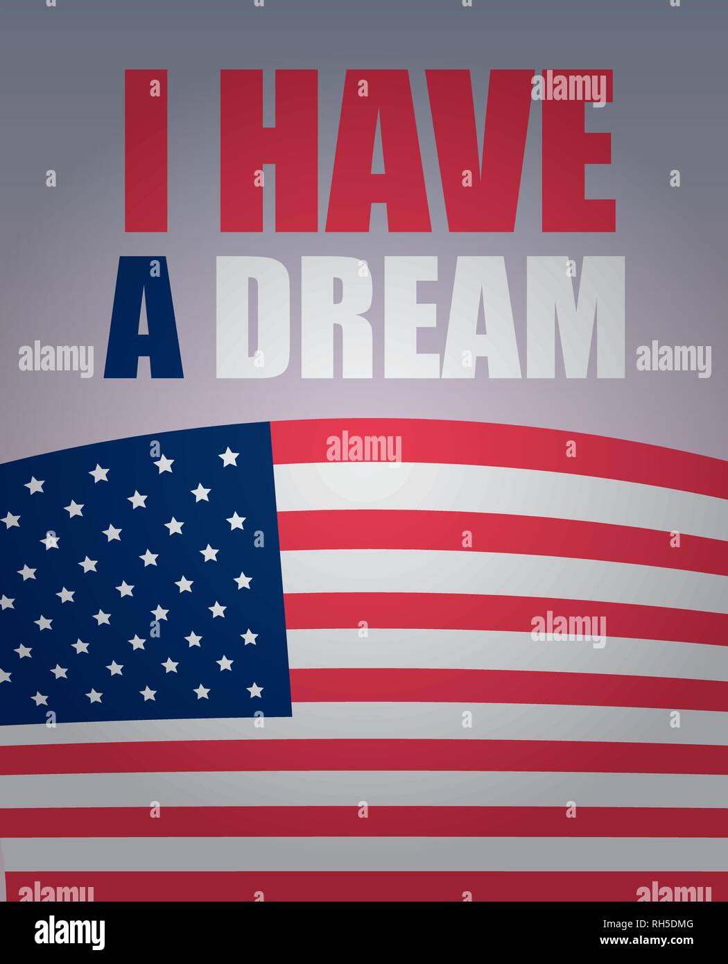 i have a dream martin luther king jr vector illustration Stock Vector ...