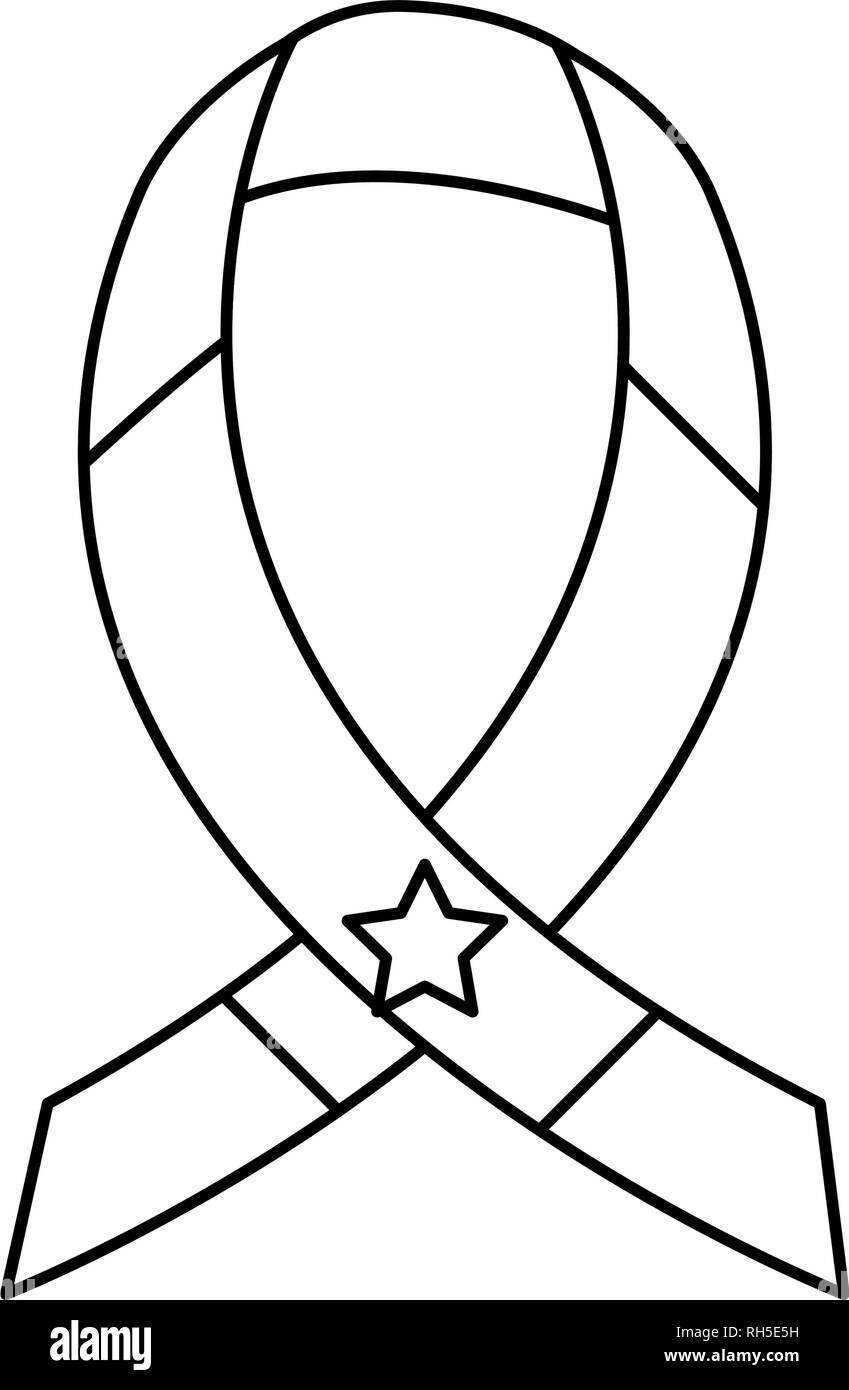 american flag ribbon national symbol vector illustration Stock Vector ...