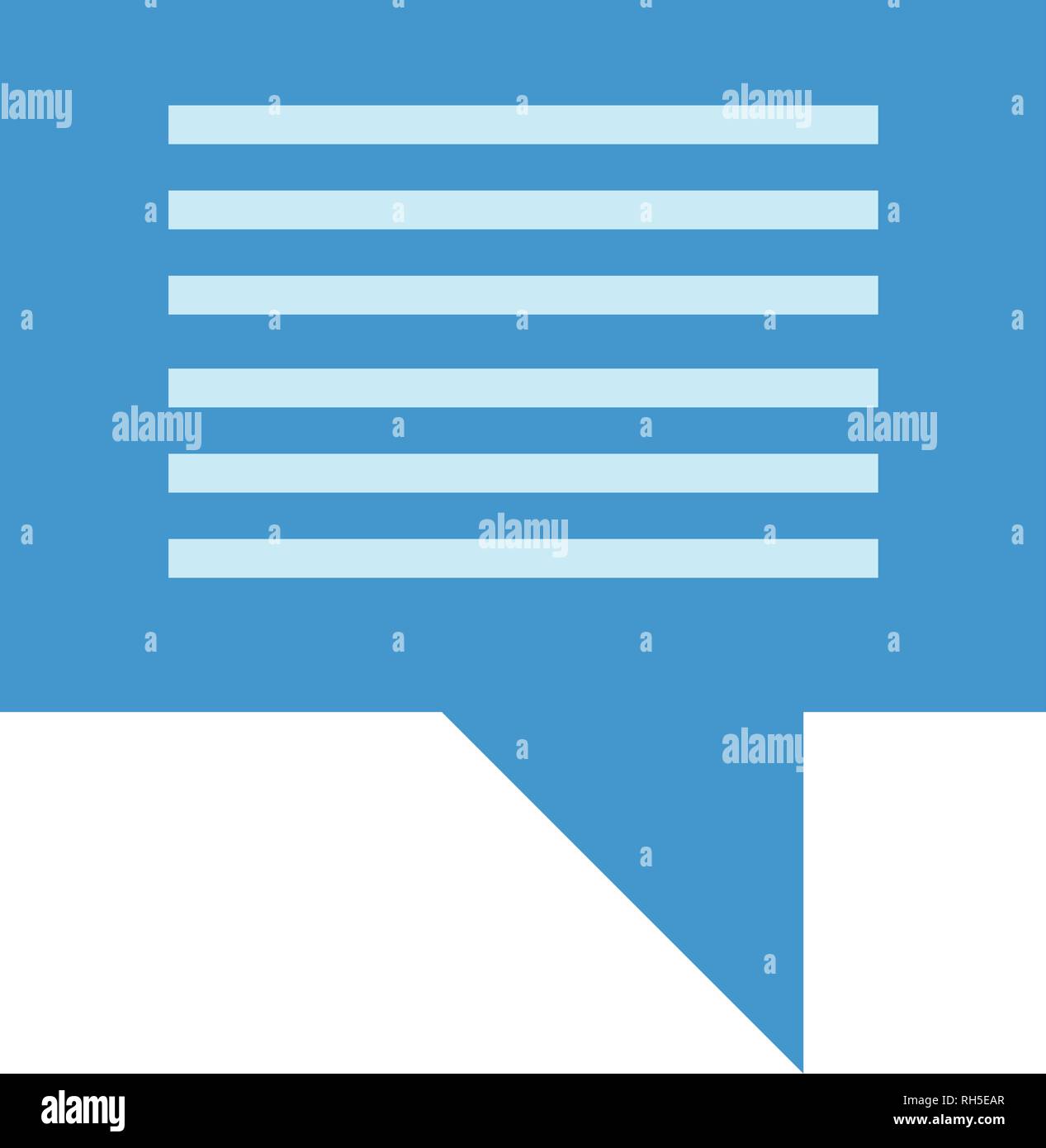 speech bubble message on white background vector illustration Stock Vector Image & Art - Alamy