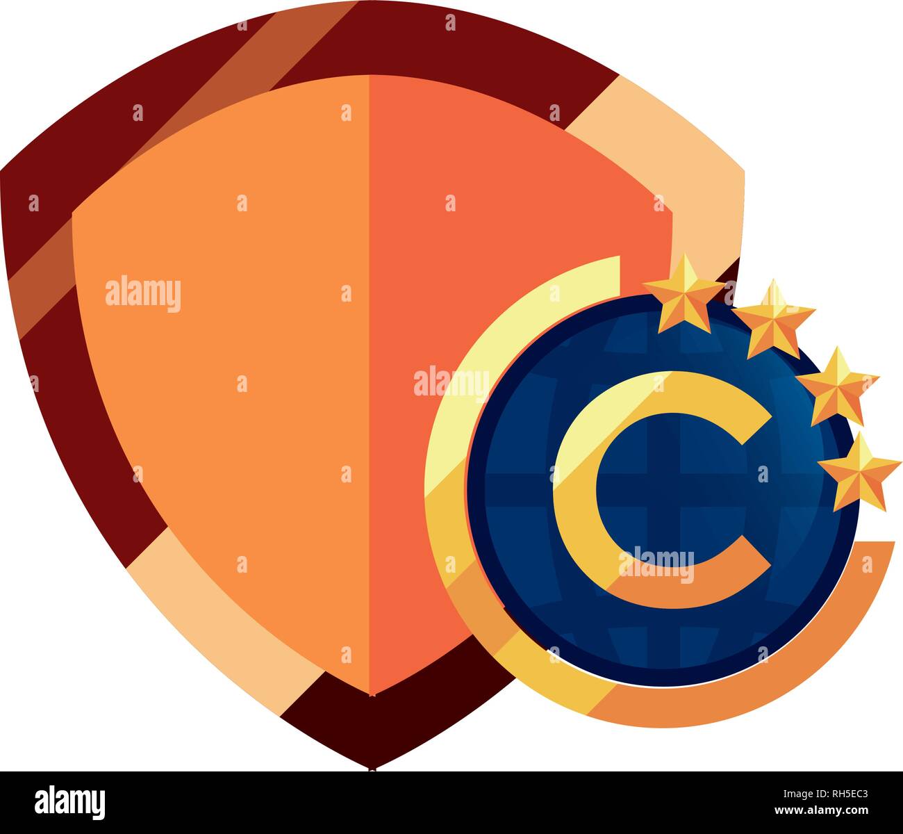 shield protection property copyright of intellectual vector ...