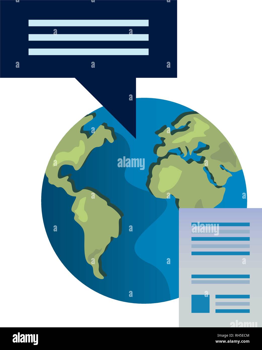 world patent message speech bubble copyright vector illustration Stock ...