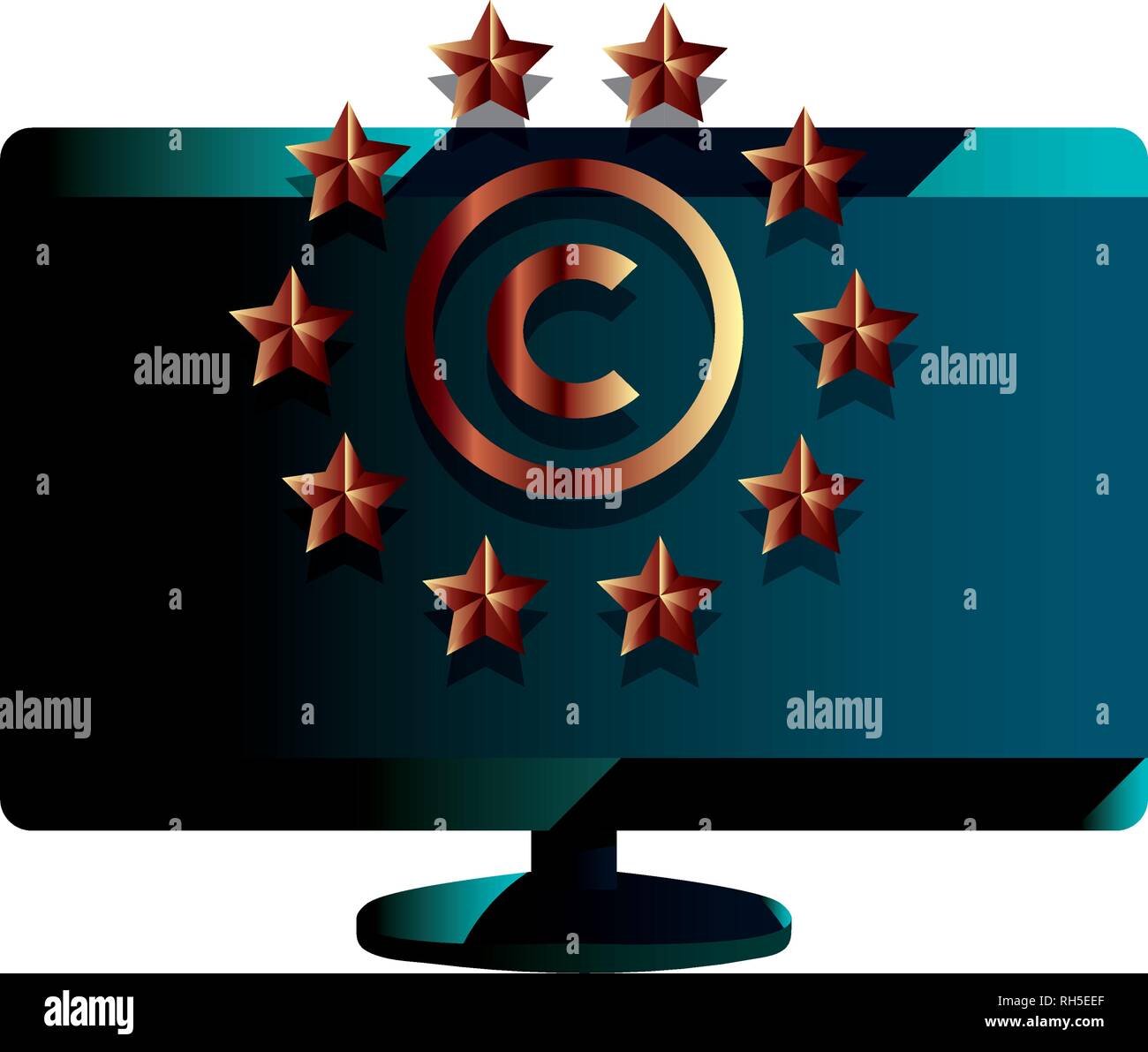 Shiny copyright symbol Stock Vector Images - Alamy