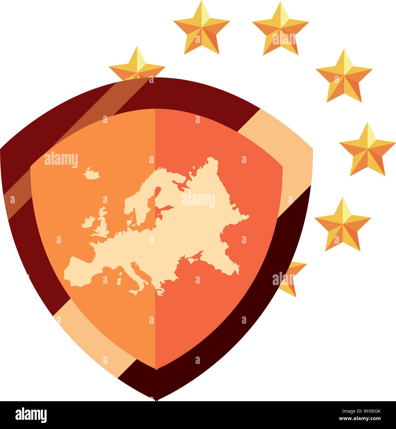 europen union shield protection copyright of intellectual vector ...