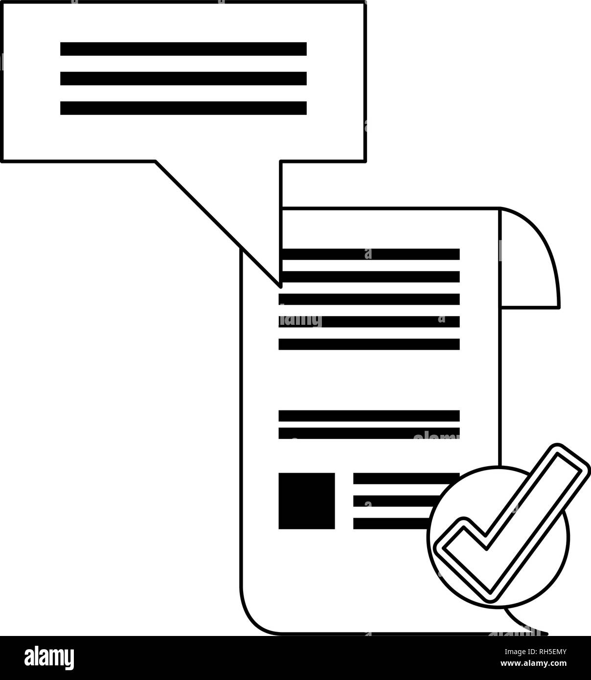 patent contract secure checkmark copyright vector illustration Stock ...