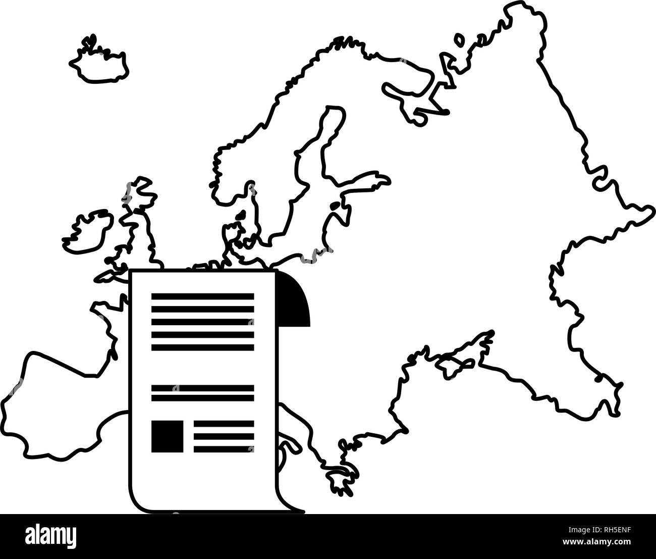 european union patent copyright of intellectual vector illustration ...