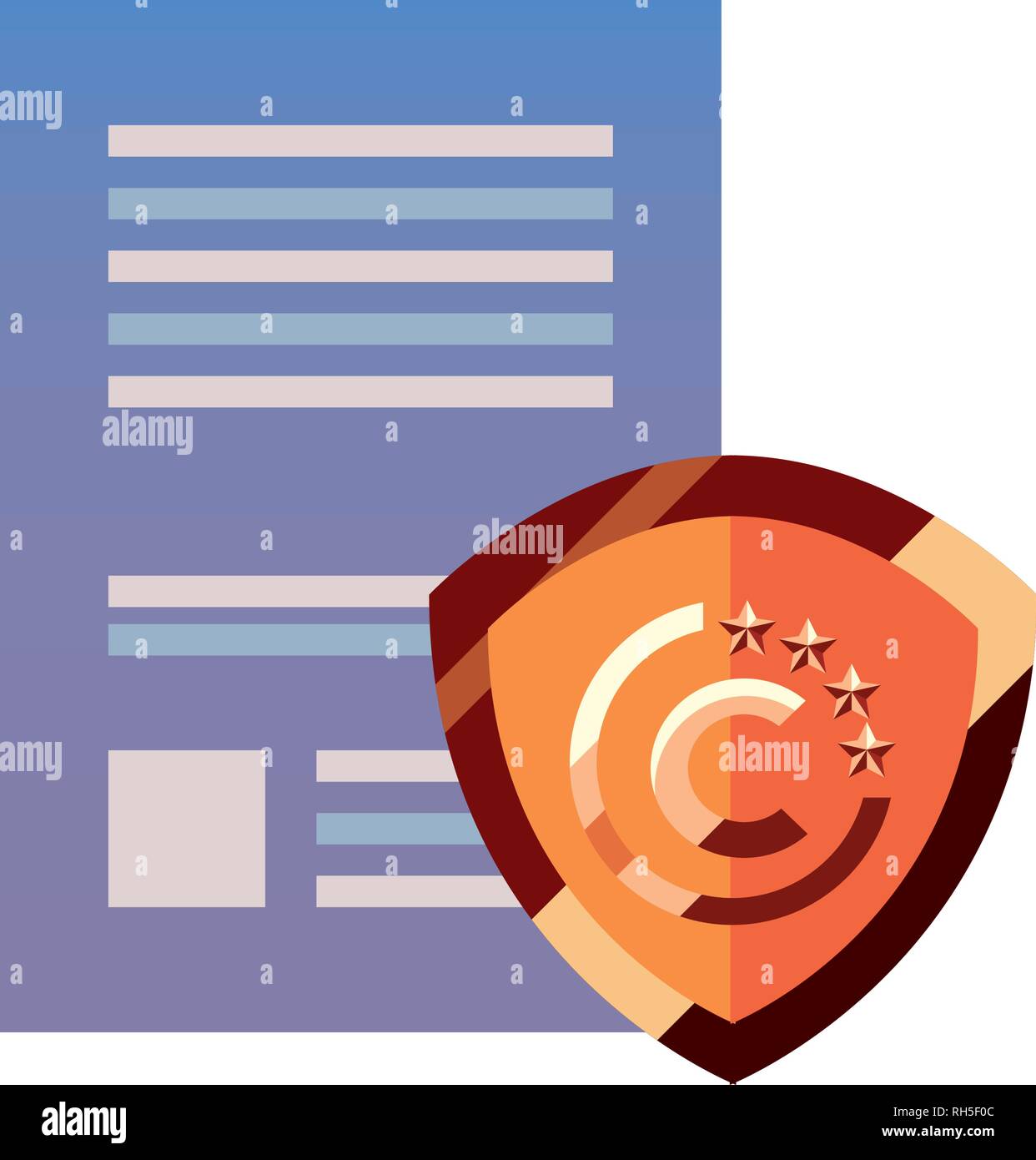 patent shield security copyright of intellectual vector illustration ...