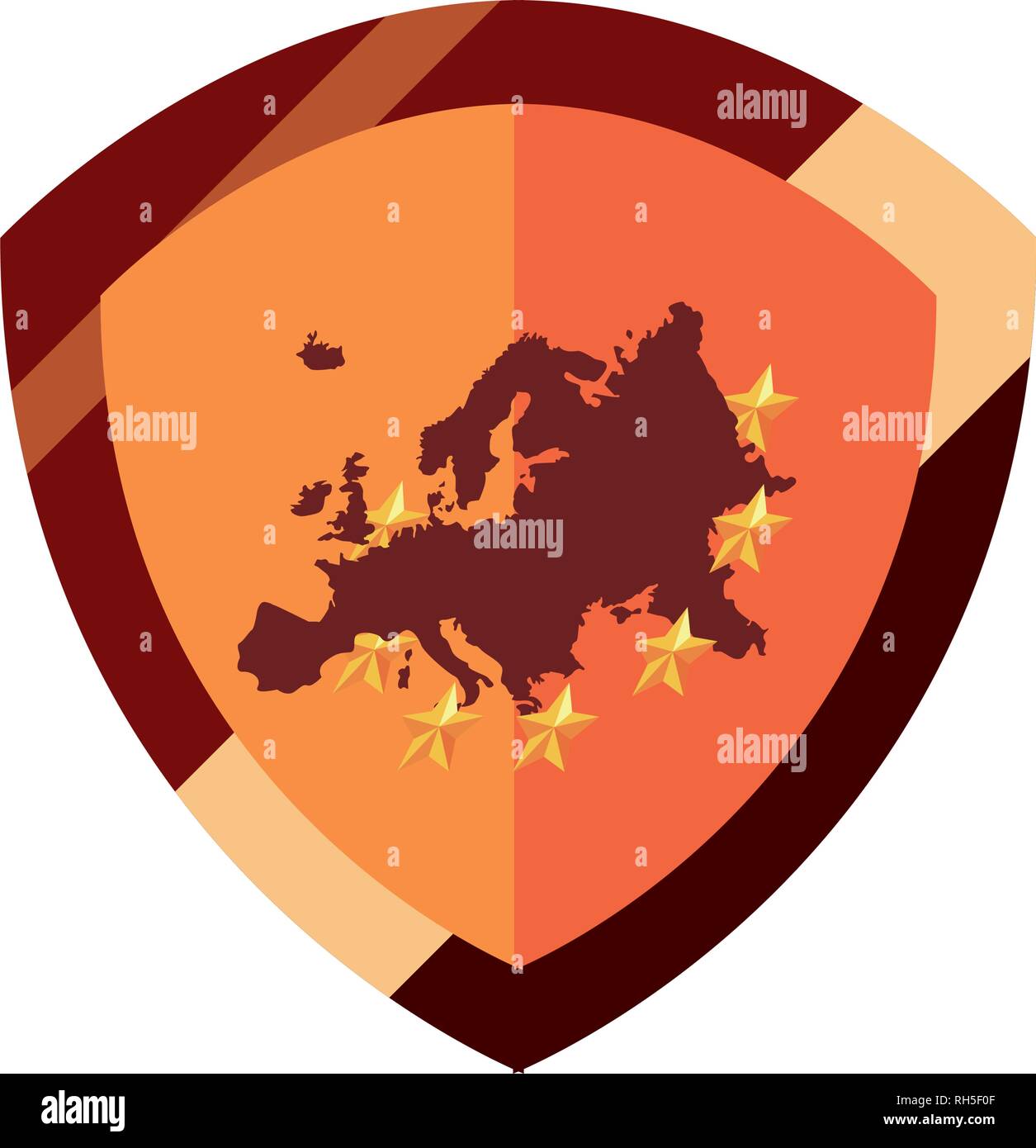 shield protection european union copyright of intellectual vector ...