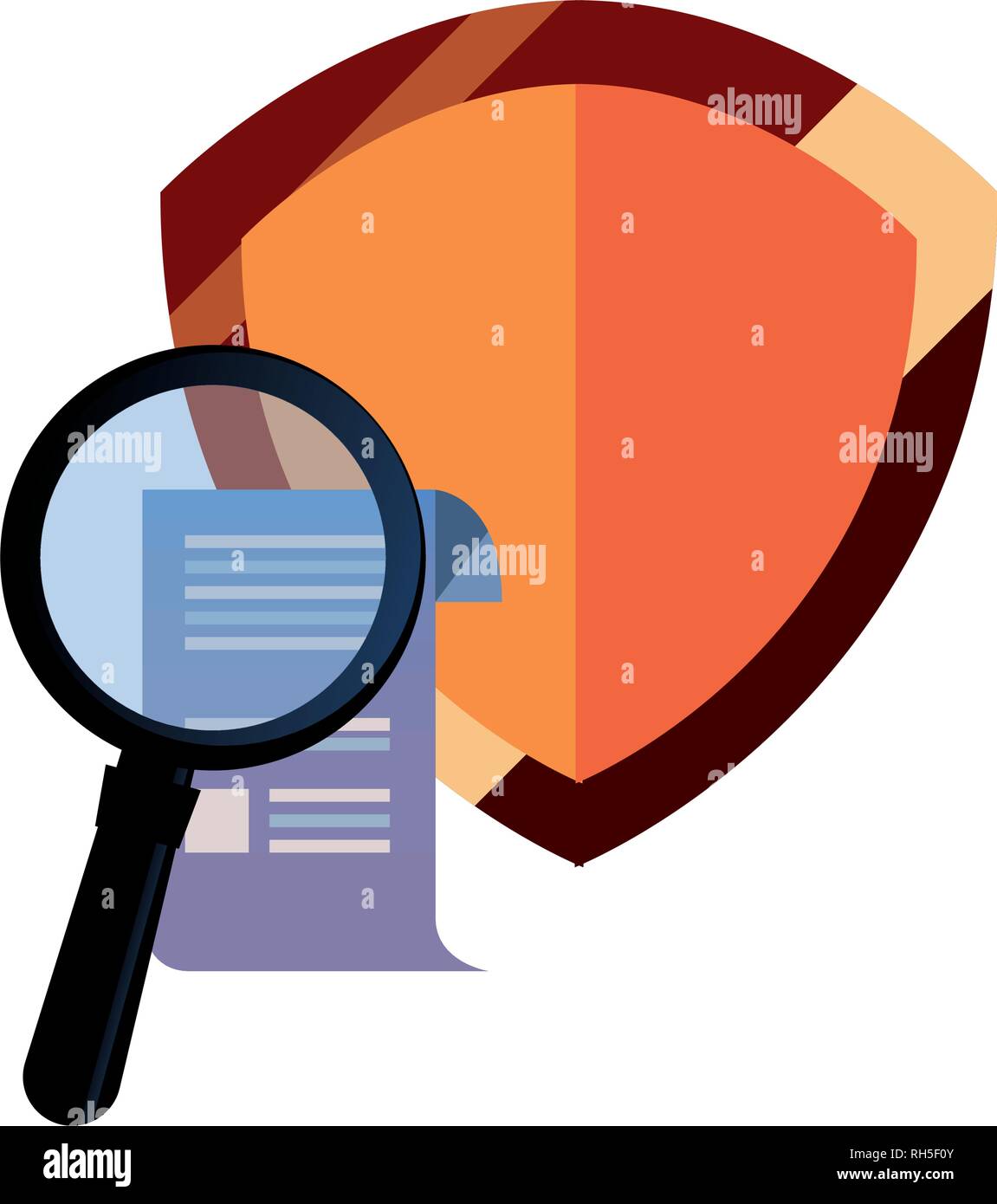 shield protection copyright of intellectual vector illustration Stock ...