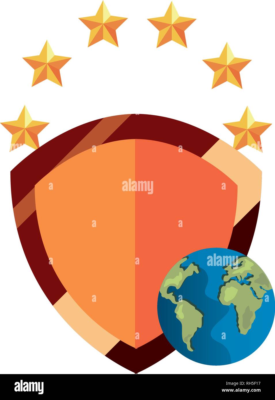 shield protection world copyright of intellectual vector illustration ...