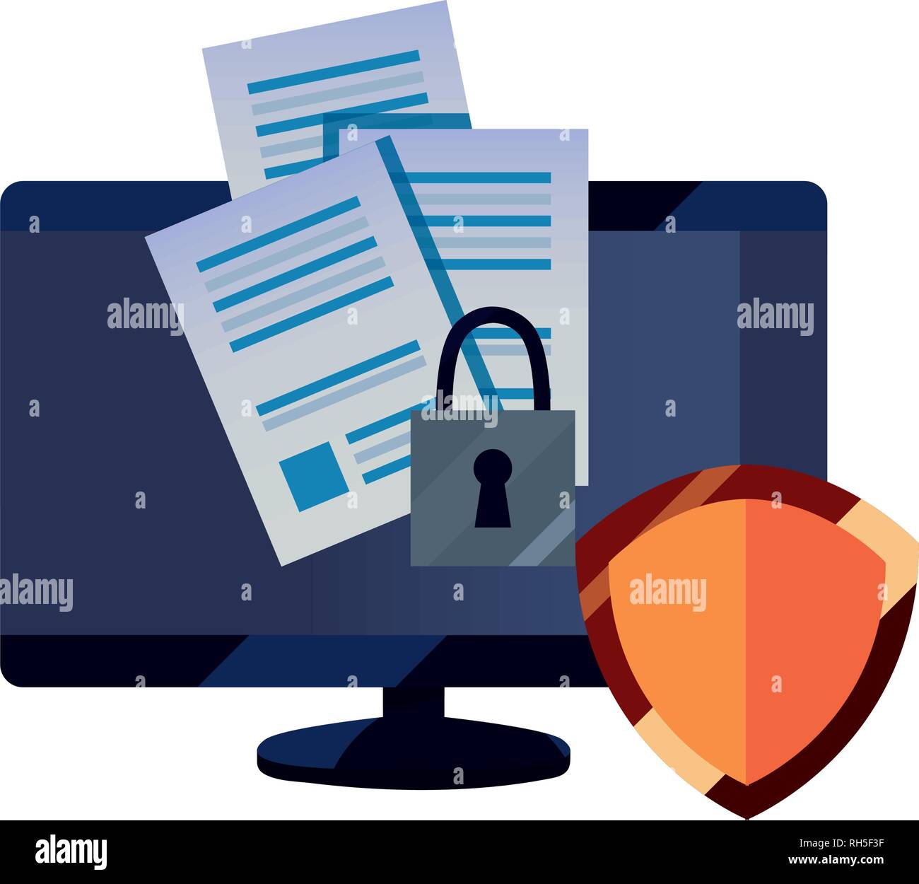 computer contract papers security copyright of intellectual vector ...