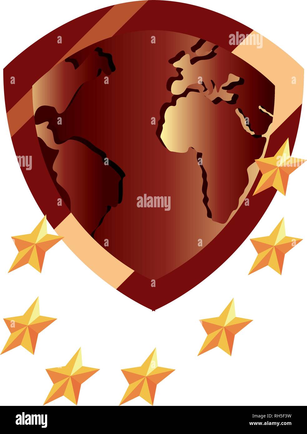 shield protection symbol copyright of intellectual vector illustration ...