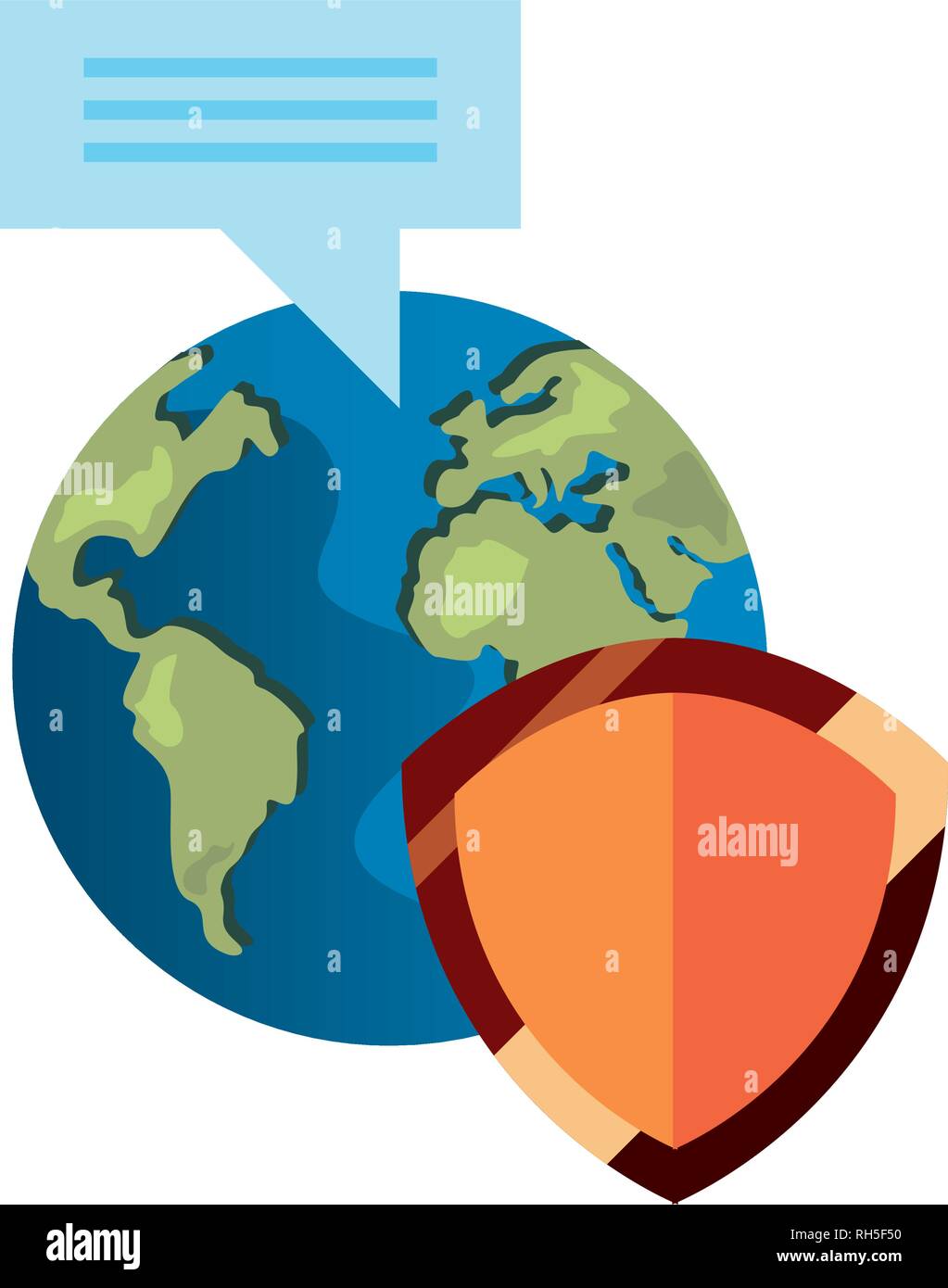 world shield protection copyright of intellectual vector illustration ...