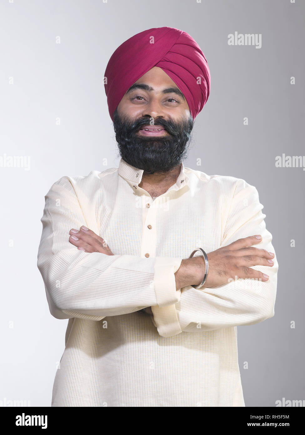 PORTRAIT OF A SIKH SARDAR MAN SMILING Stock Photo - Alamy