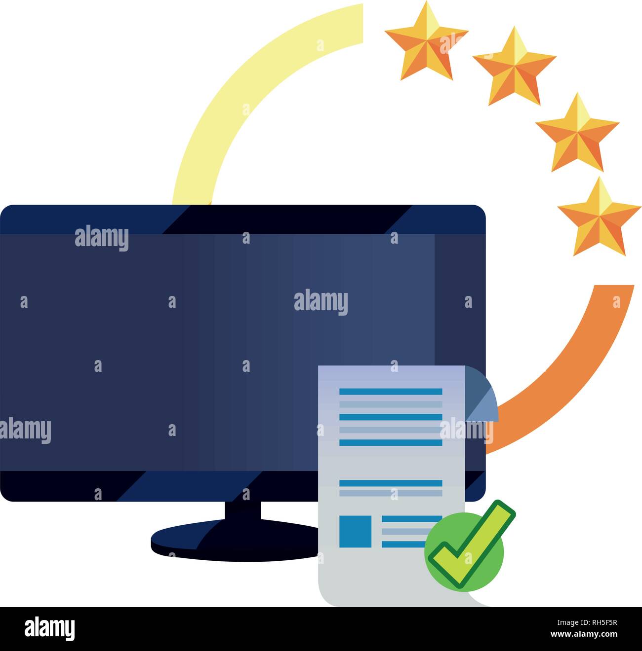 computer contract checkmark copyright of intellectual vector ...