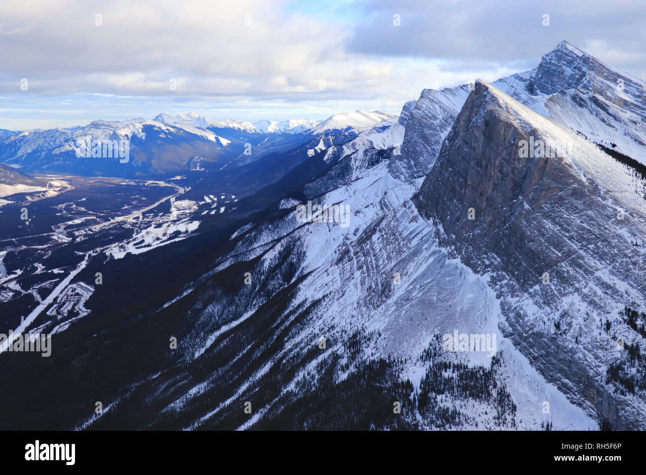 Mount Ha Ling from East End of Rundle trail, Canmore, Alberta, Canada ...