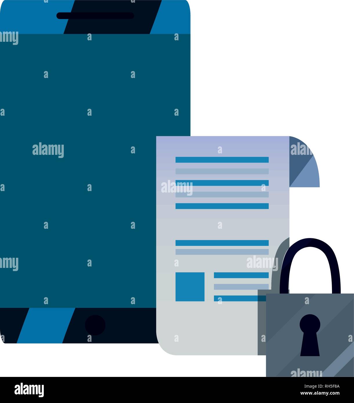 cellphone patent security copyright of intellectual vector illustration ...