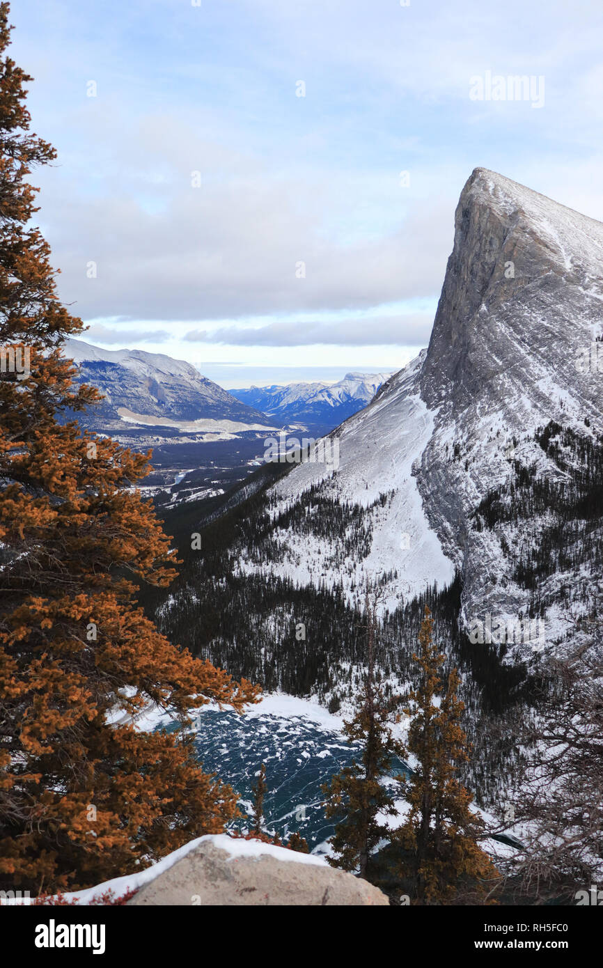 Mount Ha Ling from East End of Rundle trail, Canmore, Alberta, Canada ...