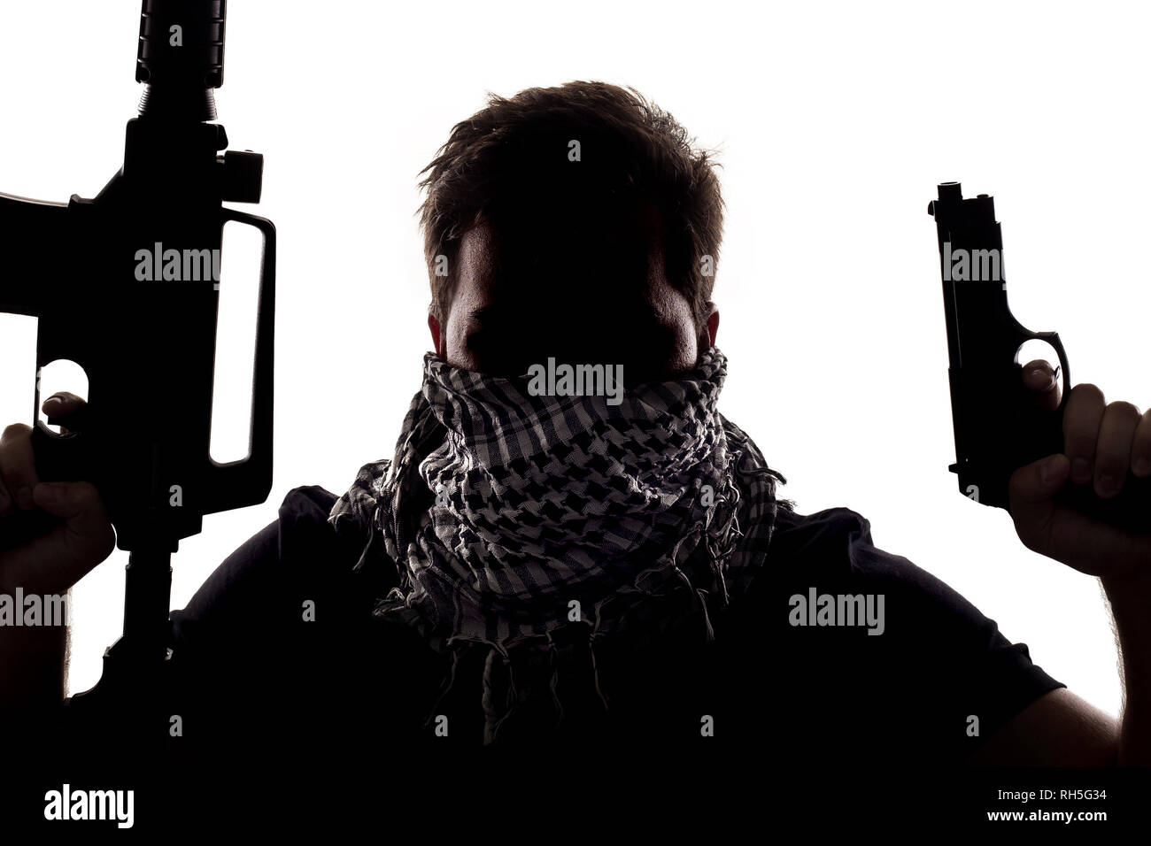 Terrorist silhouette hi-res stock photography and images - Alamy